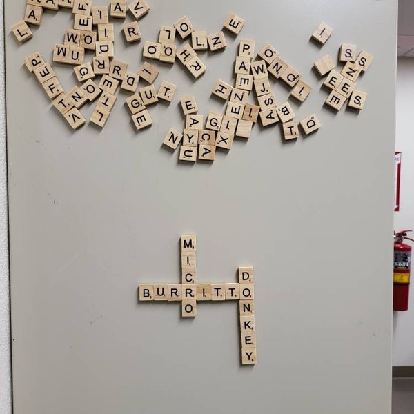 100 Count Magnetic Scrabble Letters - Now Available in Tan, Black or ...