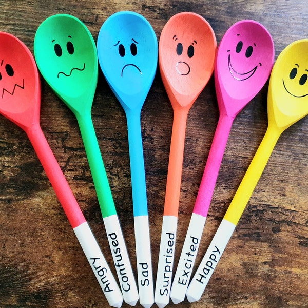 Emotion Spoons / Feelings / Autism / EYFS - Etsy UK