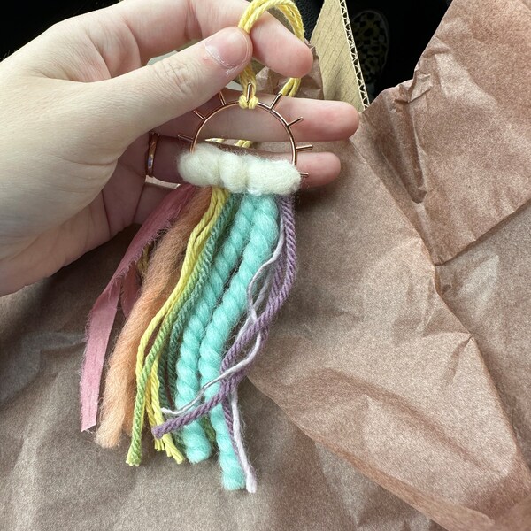 Black and White Handwoven Bookmark With Vine & Leaf Embroidery - Etsy