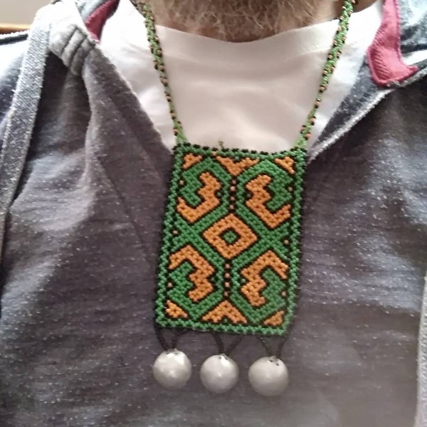 Handmade Shipibo Native Peruvian Beaded Ayahuasca Colorful Psychedelic ...