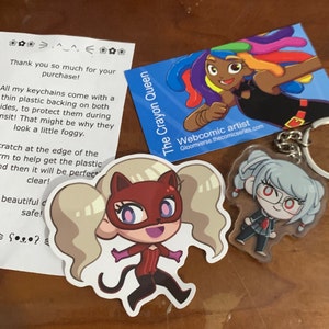 DR 2 Girls Keychains Mahirui Hiyoko Saionji Chiaki Ibuki - Etsy