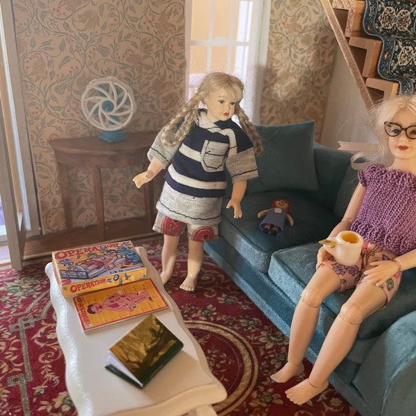 YELLOW With BLACK Tulle SWIMSUIT for Heidi Ott Doll, Miniatures, 112 ...