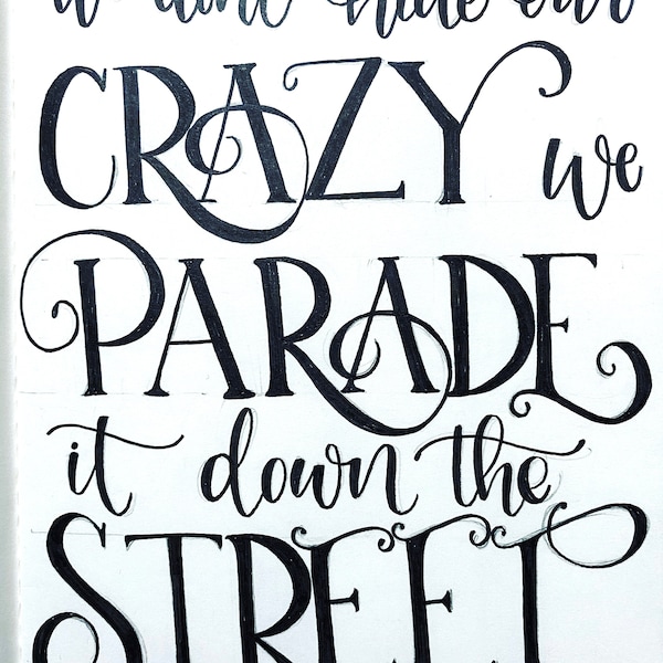 Digital- Flourished Block Lettering 2020 Guide - Etsy