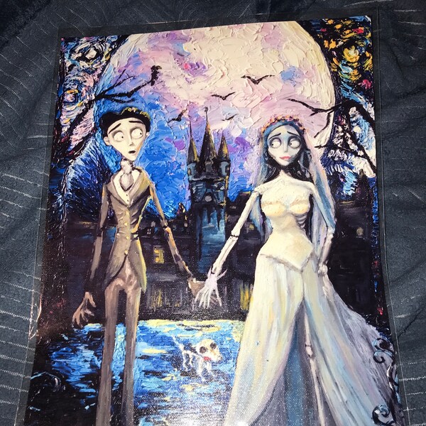 Corpse Bride Canvas Art: Starry Night Inspired Nursery Decor - Etsy