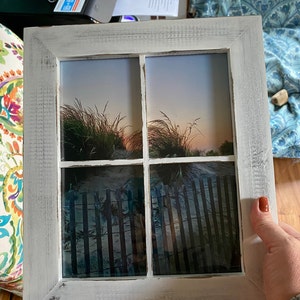 8x10 Distressed Rustic Window Picture Frame, 4 Paned Window Frame ...