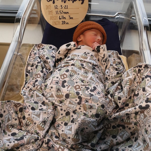 Custom Hospital Welcome 3D Hello Name Date Time Weight Length Birth ...