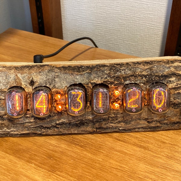 Nixie Tubes Clock IN-14 Arduino Shield Format 12/24H GPS Sync. Temp. Sensor Remote for Boyfriend ...