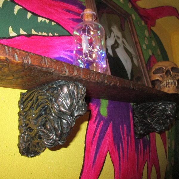 Alien Wall Sculture Alien Head Wall Creepy Decor Cyberpunk Decor - Etsy