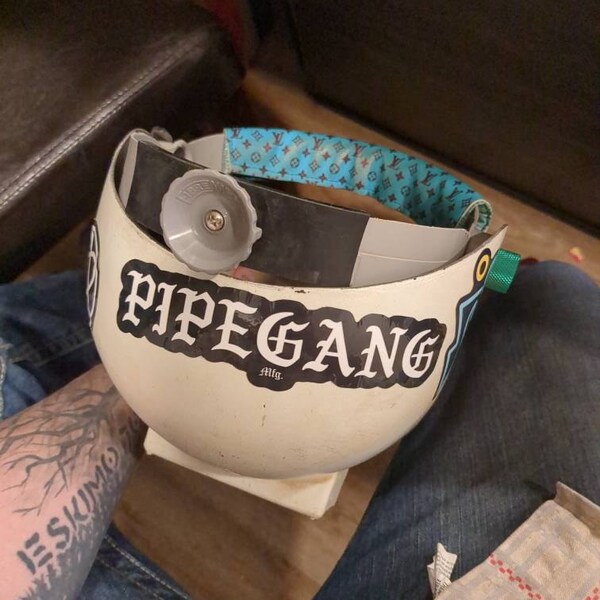 PIPEFITTER Welder, PLUMBER, PIPELINE Hard Hat Stickers, Pipelayer ...