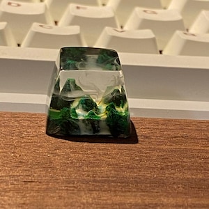 Mystery Forest Artisan Keycap, Custom Keycaps, Cherry MX Keycaps, Resin ...