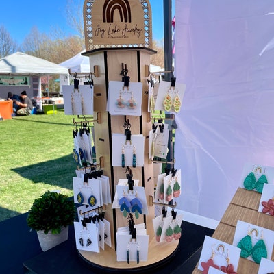 Keychain Hanger Standing Arch, Table Top Craft Fair Show Vendor Display ...