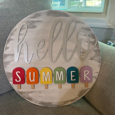 Original Seasonal Interchangeable Hello Sign - Etsy