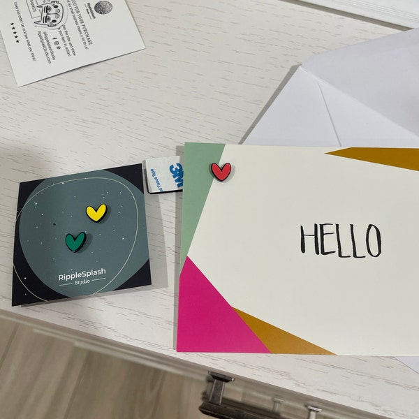 Cute Hearts Enamel Pin Set - Mini Enamel Pin Bundle - Unique Soft ...