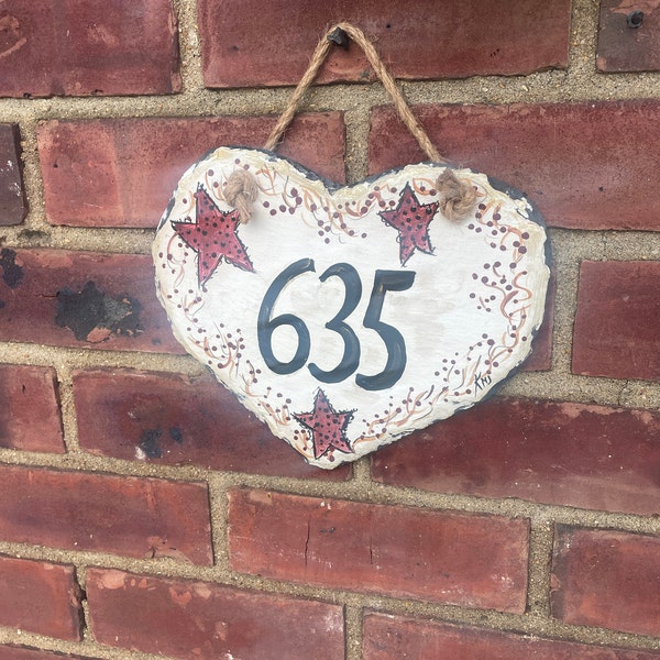 Cottage Farmhouse Painted Slate. Personalized Gift. Hand Painted Slate ...