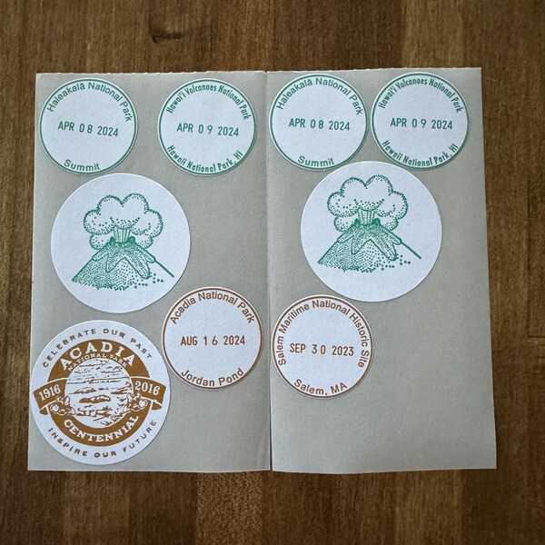 Blank Stickers for National Park Passport Stamps 5 Sheets - Etsy