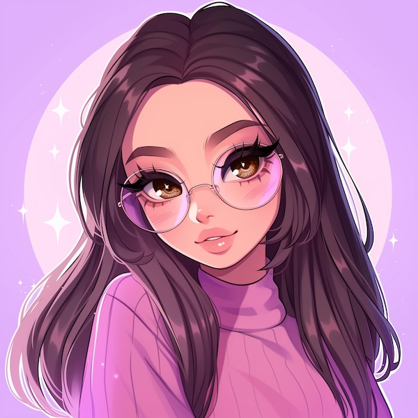 Purple Twitch Icon for Streamer Art Twitch Profile Pic for Streaming ...
