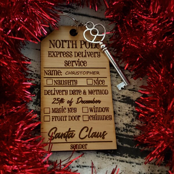 North Pole Delivery Tag // SVG + PDF - Etsy