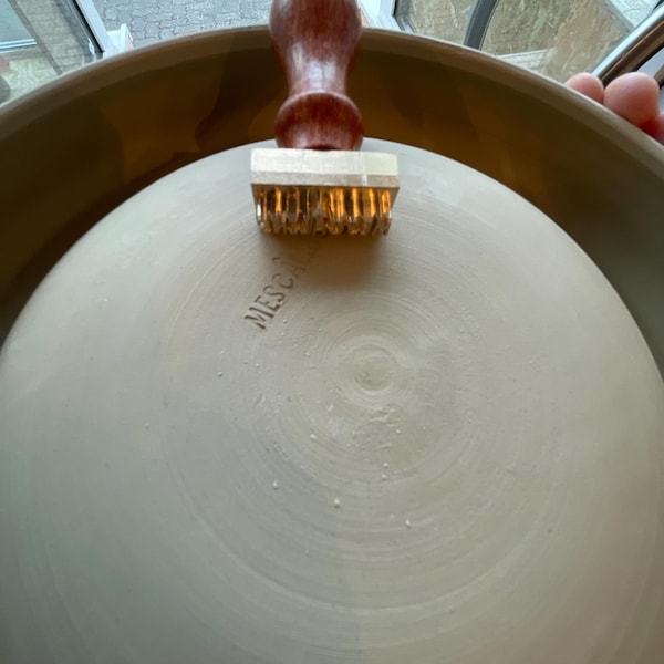 Custom Clay Signature Stamp, Monogram Pottery Stamp, Ceramic Stamp for ...