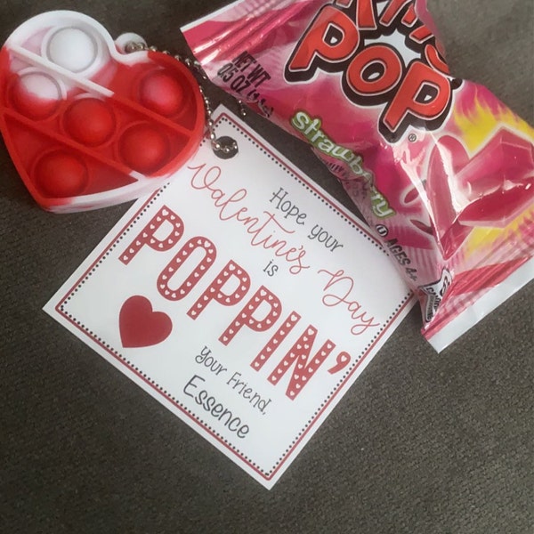 Hope Your Valentine’s Day is Poppin’ Digital Printable Pop It Valentine ...