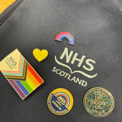 Community Lesbian Flag Pin Subtle Pride Accessory LGBT Enamel Queer ...