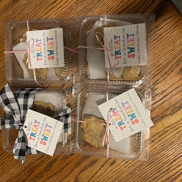 Teacher Sweet Treat Tag, Teacher Appreciation Tag, Teacher Thank You ...