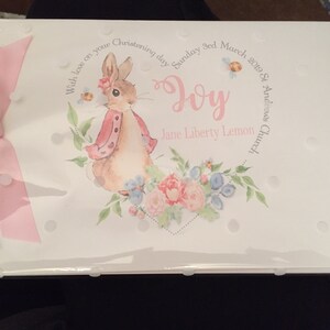 Personalised Peter Rabbit Christening / Naming Day / Baptism / - Etsy UK