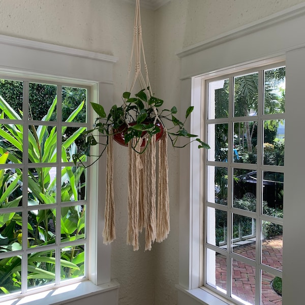 Bohemian Macrame Plant Hanger, Macrame Plant Hangers, Hippie Planter ...