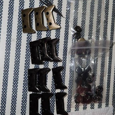 10 Metal Webbing Belt End Tips / 20-25-30-40 and 49mm / Belt Ends for ...