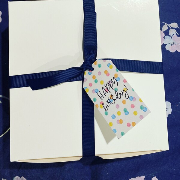 Printable Happy Birthday Gift Tag Template, Pastel Watercolor Confetti ...