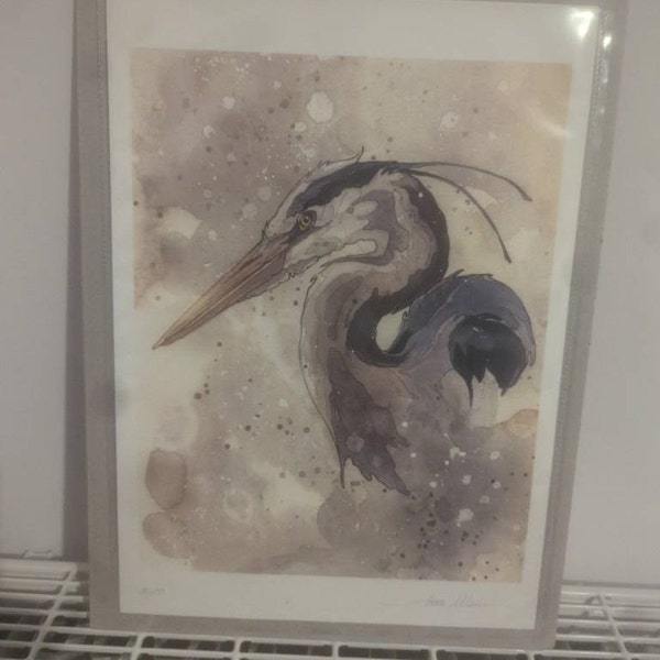 PRINT Limited Edition Ren'art, Foxes and Flowers, Giclée Print, Fine ...