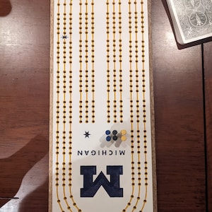 4 Person Extra Large Cribbage Board With Large Metal Pegs - Etsy
