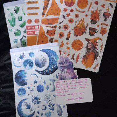 Moon Bullet Journal Sticker Lunar Phases Tracker Astrology - Etsy