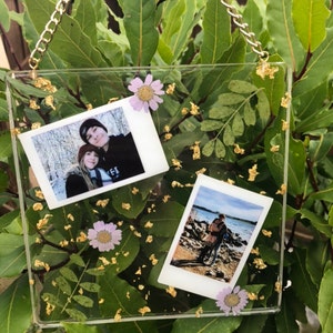 Hanging Resin Square Custom Photo Frame With Gold or Silver - Etsy UK