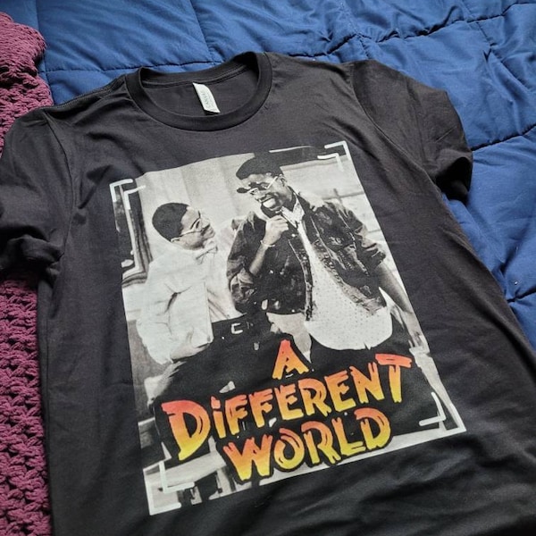 A Different World TV Show Tee | UNISEX Retro Black and White Shirt With ...