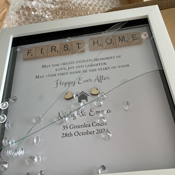 Personalised New Home First Home Gift. New Home Frame. First Home Frame ...