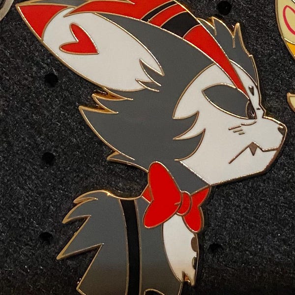 Huskerdust Pin Angeldust Pin Hazbin Hotel Pin Husker Pin Husk Pin - Etsy