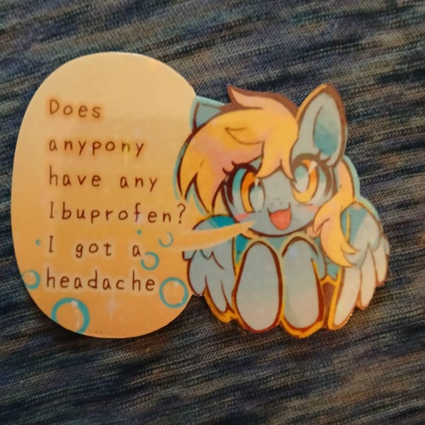 I Got a Headache Derpy 3 Inch Sticker - Etsy