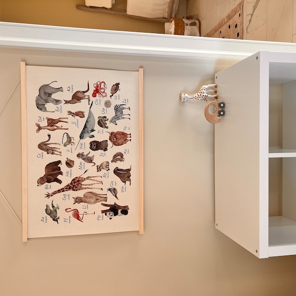 Animal Alphabet Chart | Wall Decor | Homeschool Decor | Classroom Decor ...