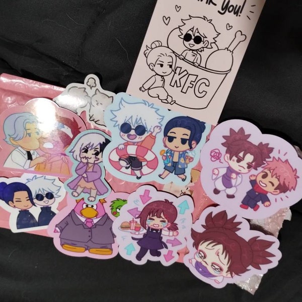 JJK Inspired Stickers - Etsy