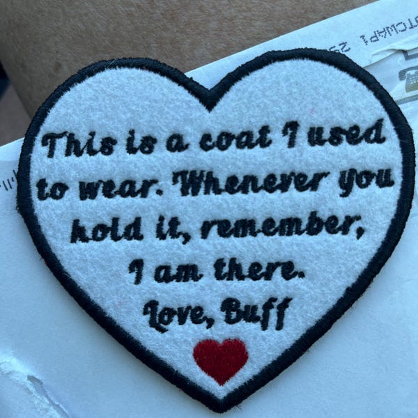 Customizable Embroidered Memory Patch: Sew-on Keepsake - Etsy