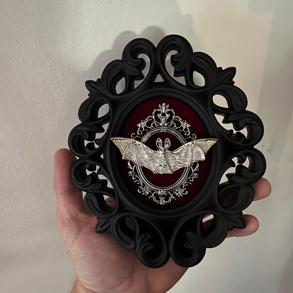 Bat With Ornate Frame | Macabre | Faux Taxidermy | Steam Punk | Goth ...