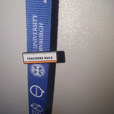 Teachers Rule Enamel Pin - Etsy