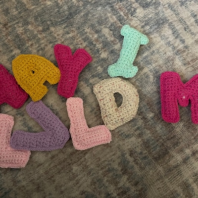 Crochet Uppercase Letters Pattern Soft Plush Letters Crochet Alphabet ...