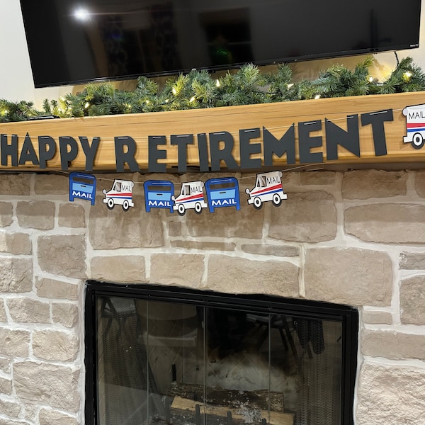 Custom Mailman Banner, Mail Truck Garland - Etsy
