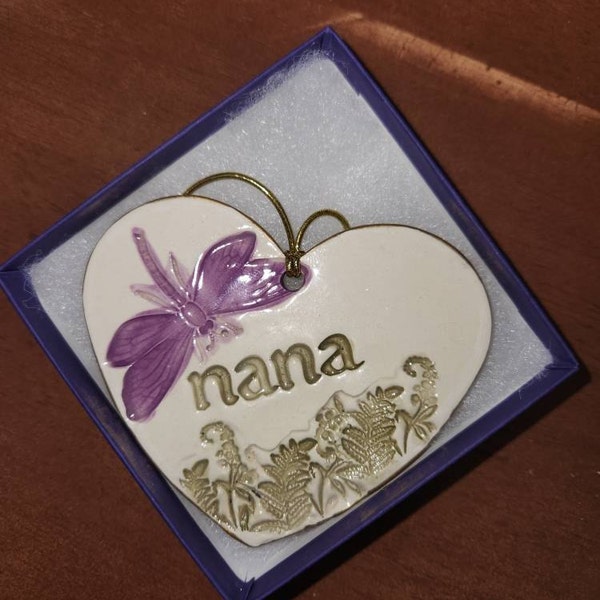 GIGI Family Tree With 4 Birdies Ceramic Trinket Bowl Mothers Day ...