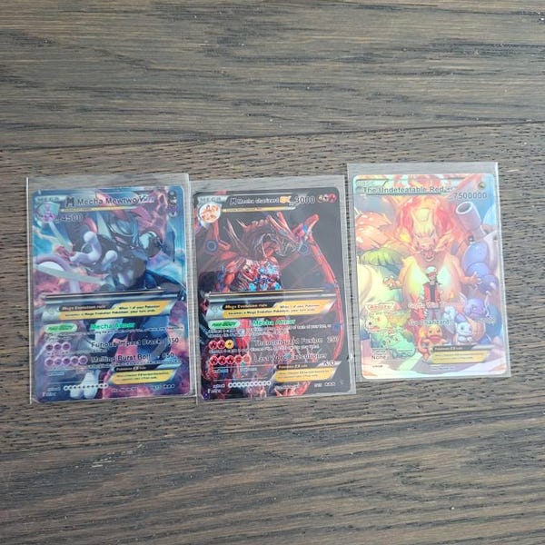 The Undefeatable Red Gx Pokemon Card - Etsy