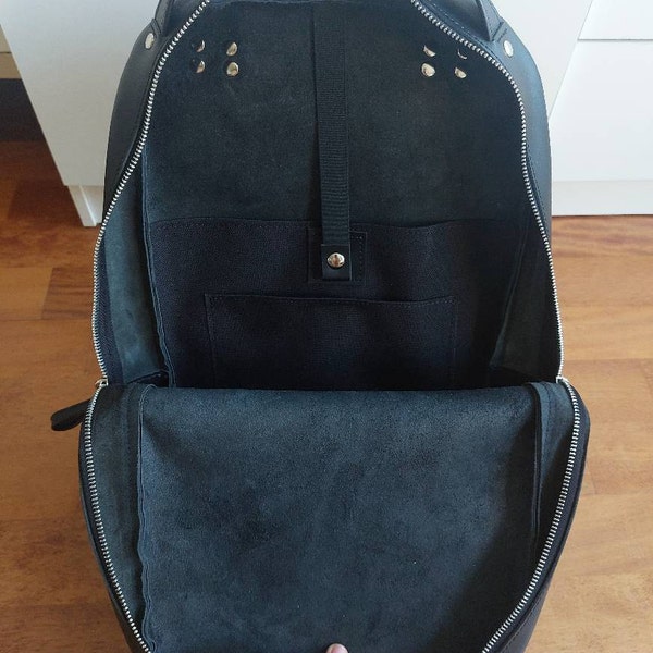 Leather Backpack for Men, Leather Knapsack, Personalized Backpack ...