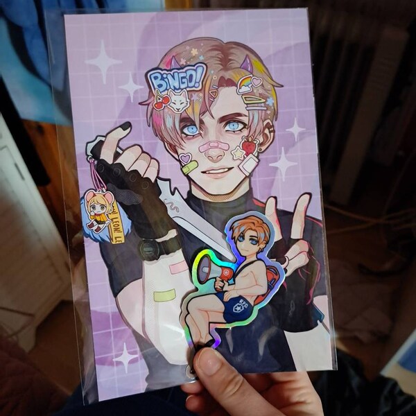 Punk Peach 8 X 11 HOLO Print - Etsy