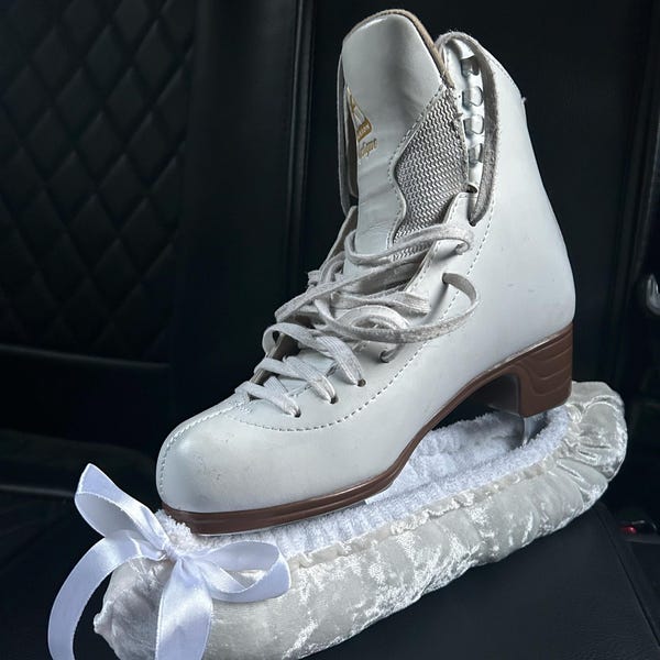 Custom Ice Skate Soakers, Plush Fabric, Blade Protection - Etsy