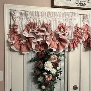 Gray Double Ruffle Valance - Etsy